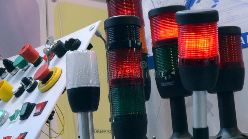 Flashing flashers samples stock footage. Video of closeupshot - 134113092