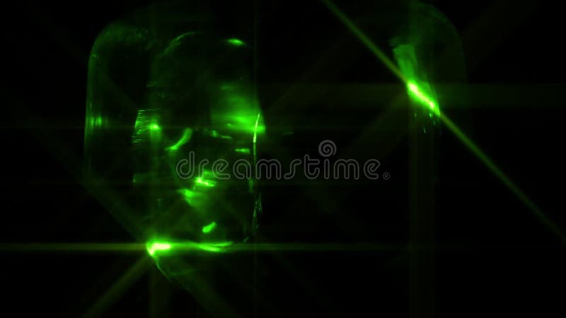 Flashing Green Alarm Light Loop Stock Video - Video of alert ...