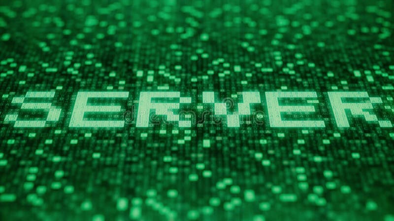 Green Hexadecimal Code Fragments on Black Background Stock Illustration - Illustration of matrix ...