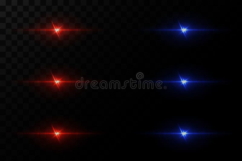 Flashing Lights. Collection of Light Effects and Highlights Stock ...