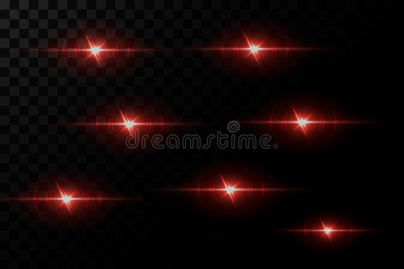 Flashing Lights. Collection of Light Effects and Highlights Stock ...