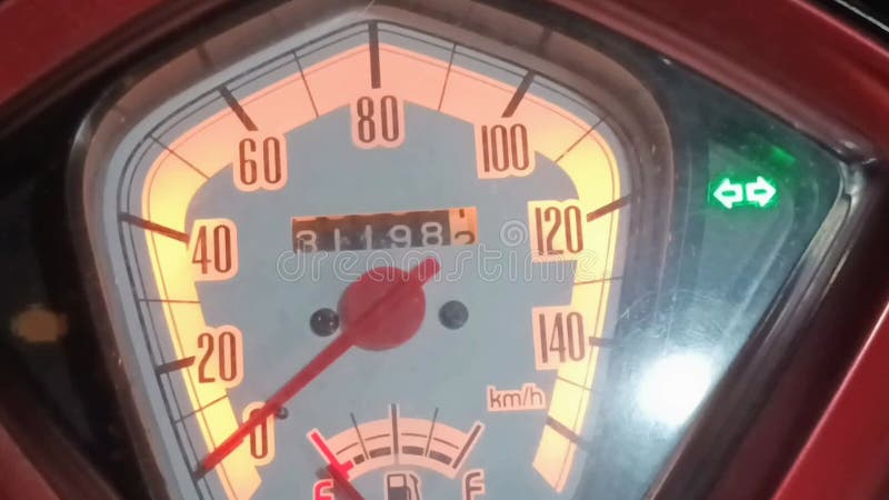 Flashing Message from Speedometer Stock Video - Video of notice ...