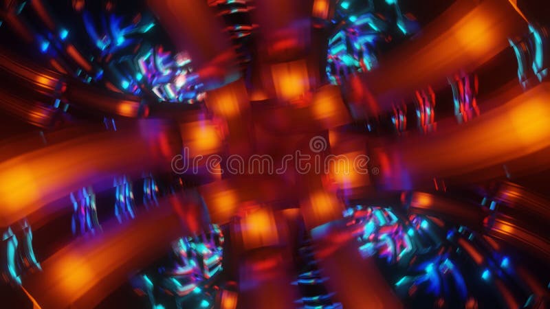 Flashing Orange Blue Metallic Disco VJ Loop. Stock Video - Video of ...