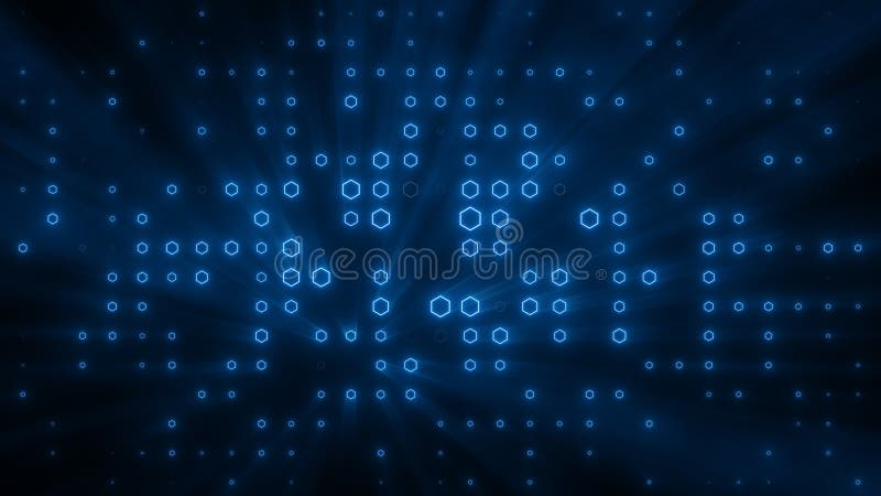 Flashing Particles Pattern with Beams, Rays Stock Illustration ...