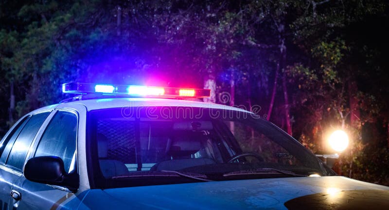 Flashing Police Lights stock image. Image of security - 274360129