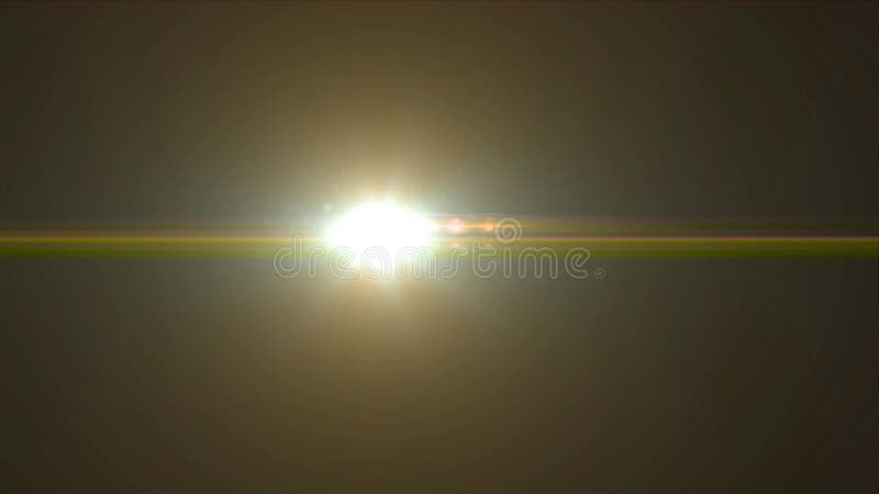 Flashing Rays of Light in the Middle of the Screen Creating a Flare ...