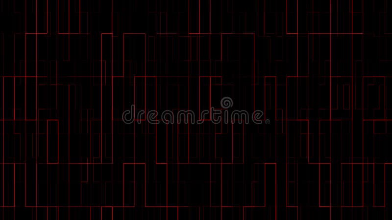 Flashing Red Color Abstract Box Pattern Dark Technology Background ...