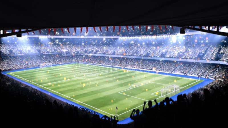 Flashing stadium lights stock footage. Video of electric - 73939640