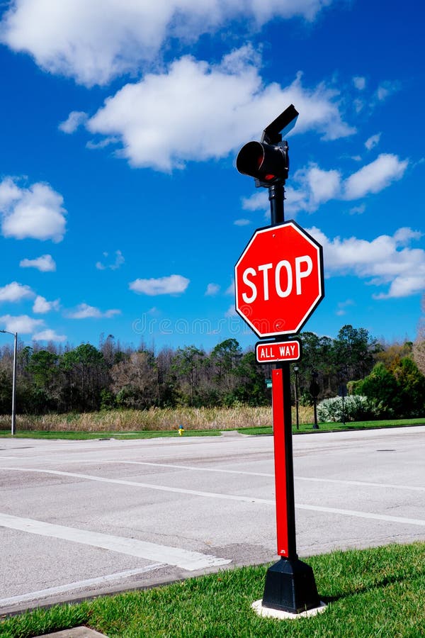 Solar panel stop sign stock image. Image of environmental - 213780945