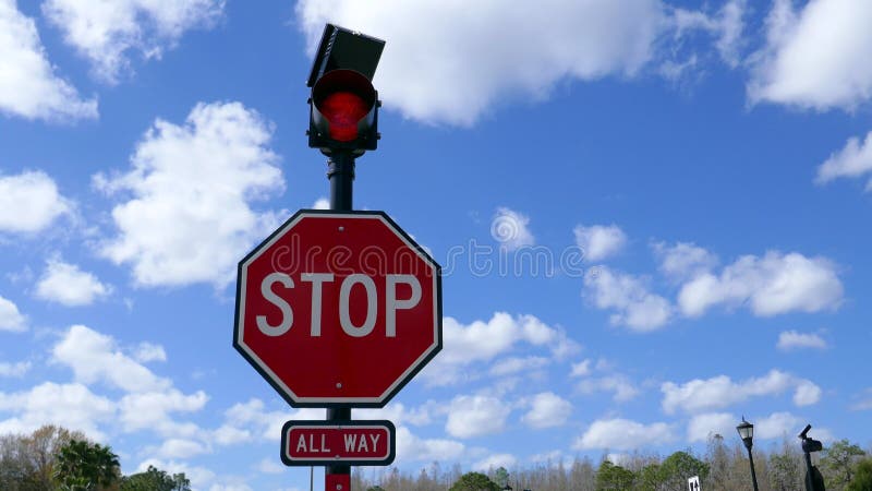 Solar panel stop sign stock footage. Video of post, energy - 213288224