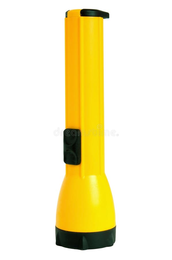 Flashlight stock image. Image of yellow, light, isolation - 14664107