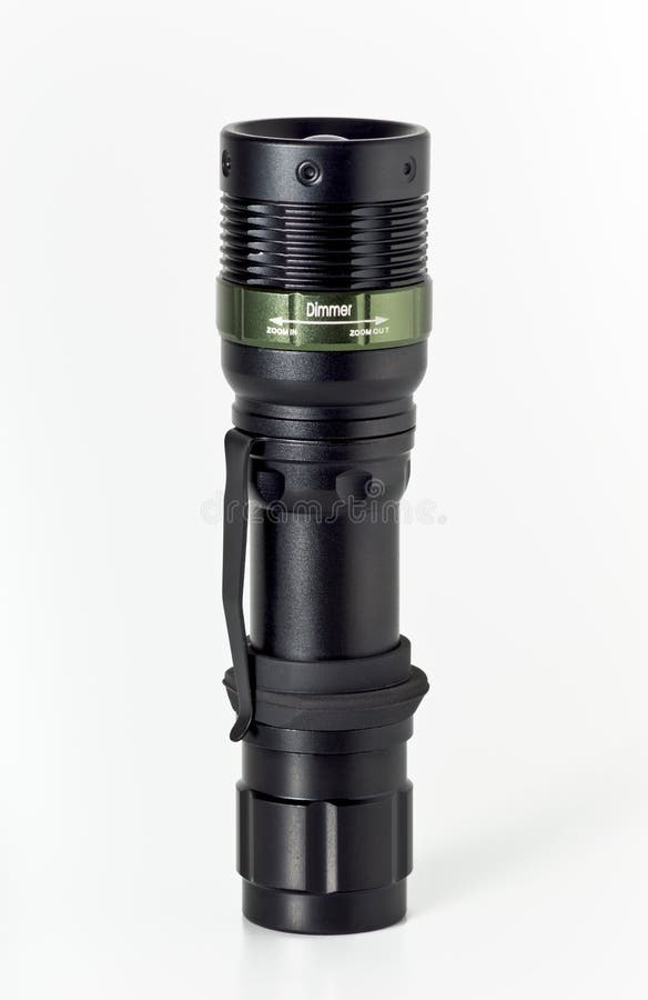 Flashlight stock photo. Image of handle, portable, black - 26838318