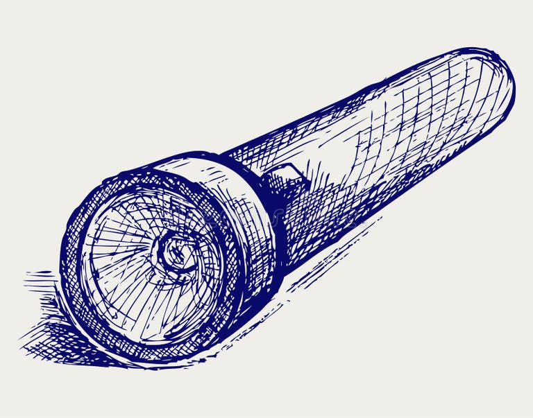 Flashlight Sketch Stock Illustrations – 2,682 Flashlight Sketch Stock ...