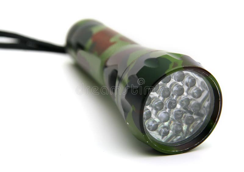 Flashlight. stock photo. Image of bulb, looking, isolated - 7451936