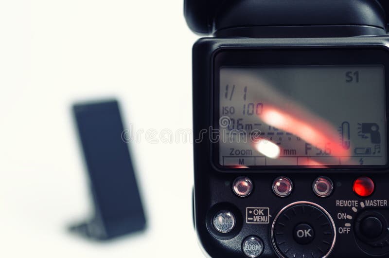 Flashlight, Accessory for Shooting Photos in the Studio Stock Image ...