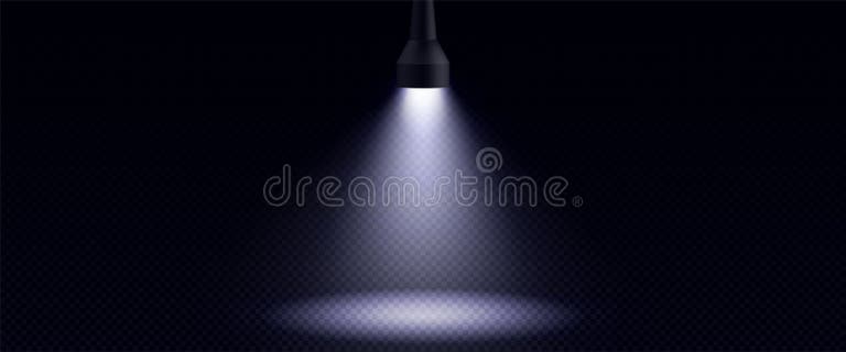 Flashlight Beam Creating Searchlight Effect Stock Vector - Illustration ...