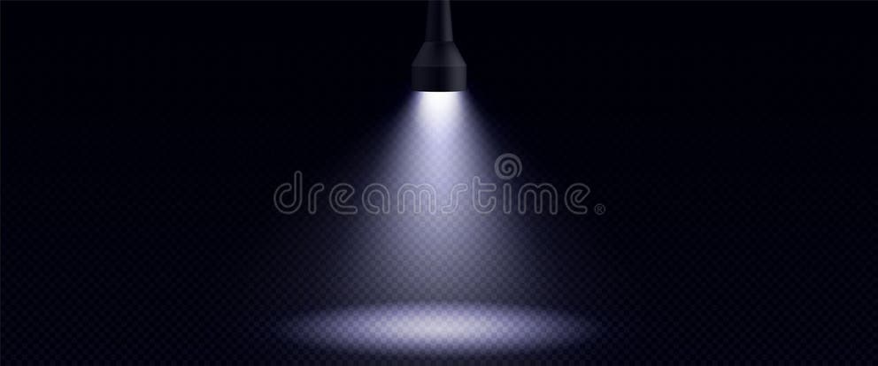 Flashlight Beam Creating Searchlight Effect Stock Vector - Illustration ...