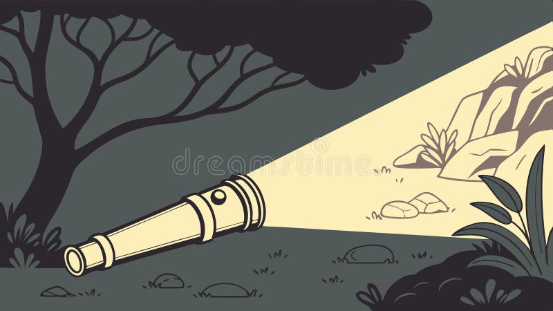 Flashlight Beam in Darkness, Light and Shadow, Mystery and Adventure ...