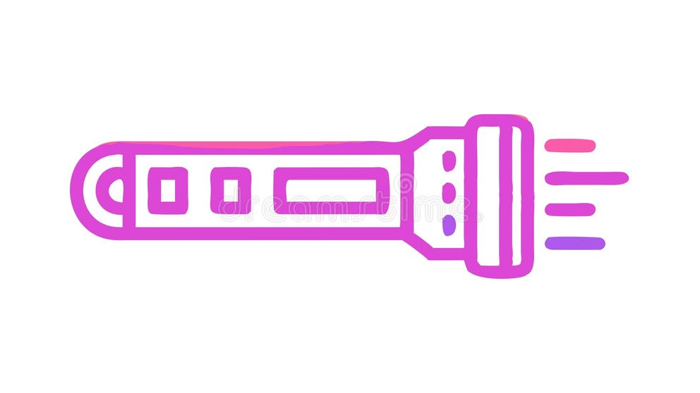 Flashlight Beam, Illumination and Exploration, Vector Design Generative ...