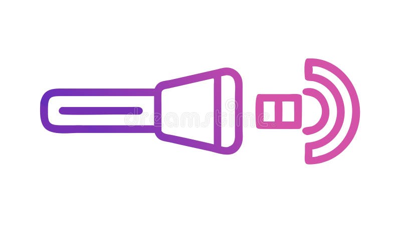 Flashlight Beam, Illumination and Search Icon, Vector Design Generative ...