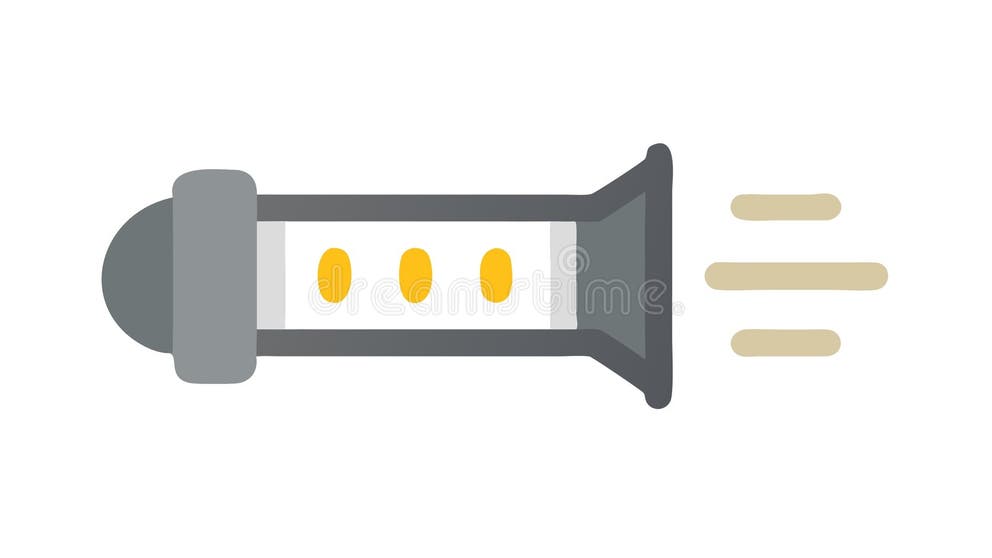 Flashlight Beam Speed Light Icon, Rapid Illumination, Vector Design ...