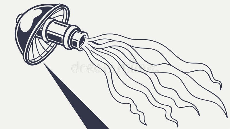 Flashlight Beam Vector Illustration, Illuminated Path Ahead, Vector ...