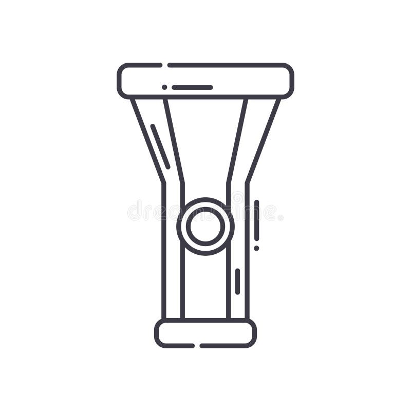 Spotlight Symbol Icon, Black Vector Sign with Editable Strokes, Concept ...