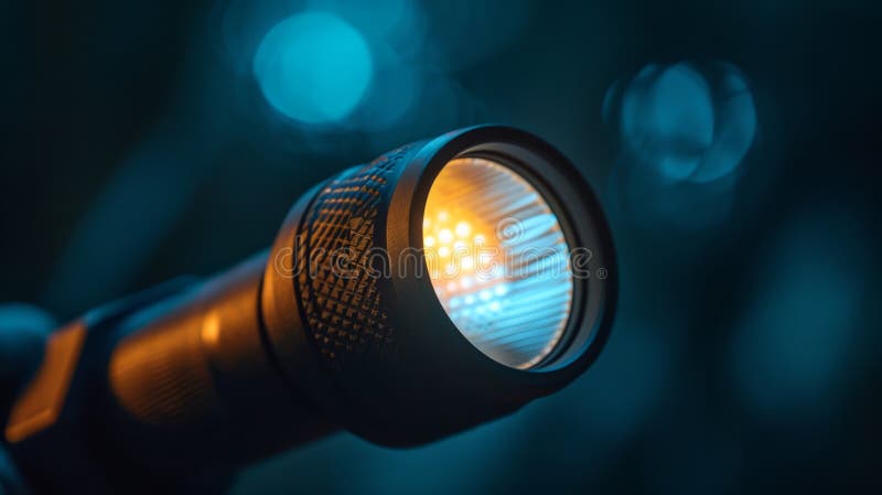 Flashlight and Dark Surface Wallpaper, Generative Ai Stock Photo ...