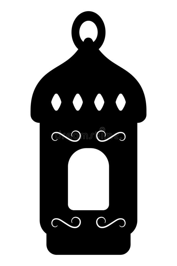 Flashlight. Fanu. Silhouette. the Lantern Cover is Decorated with ...