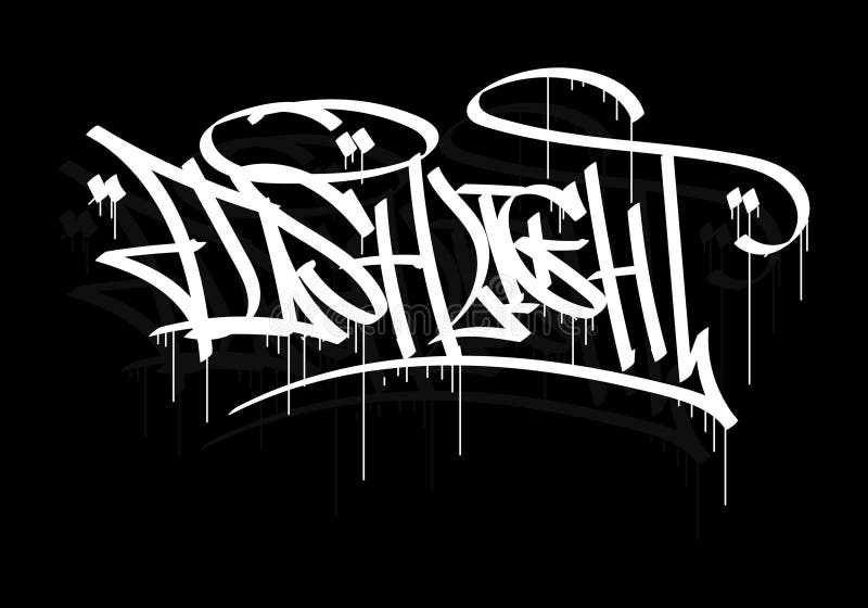 FLASHLIGHT Graffiti Tag Style Design Stock Vector - Illustration of ...