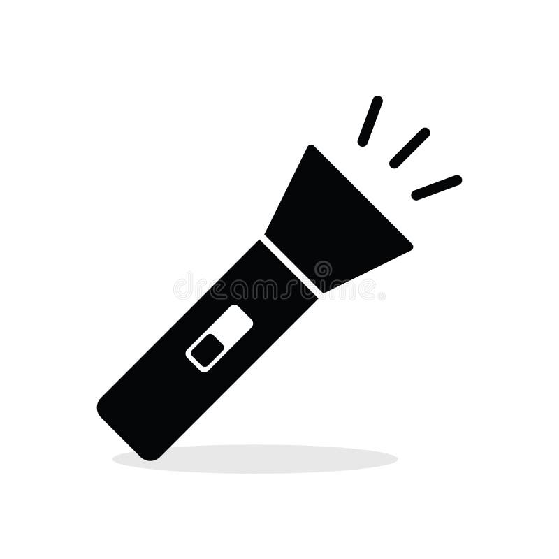 Flashlight Icon, Vector Isolated Illustration Stock Vector ...