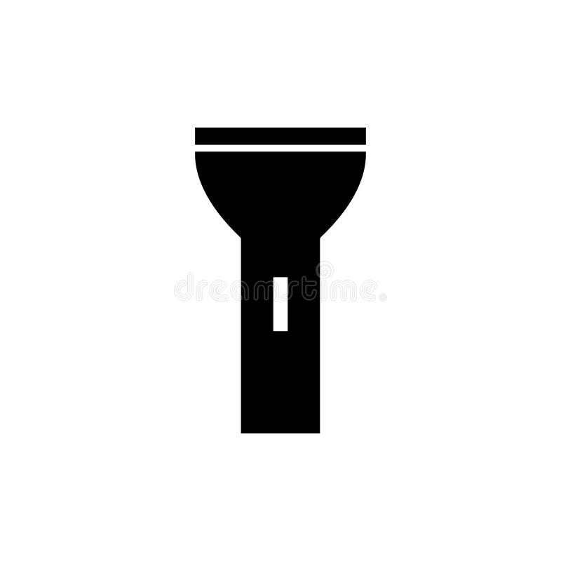 Flashlight Icon Flat Vector Template Design Trendy Stock Vector ...