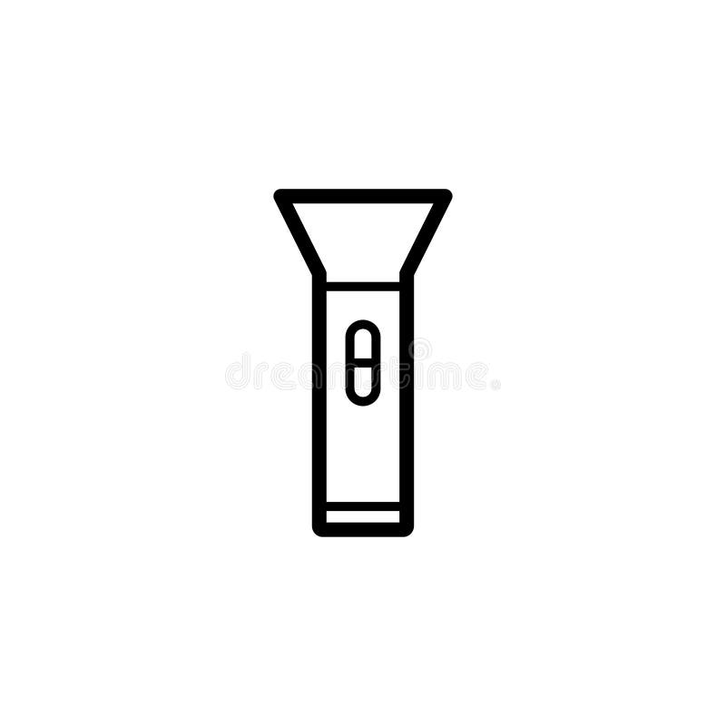 Flashlight Icon Flat Vector Template Design Trendy Stock Vector ...