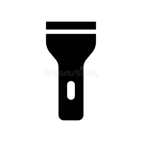 Flashlight icon stock vector. Illustration of isolated - 361205385