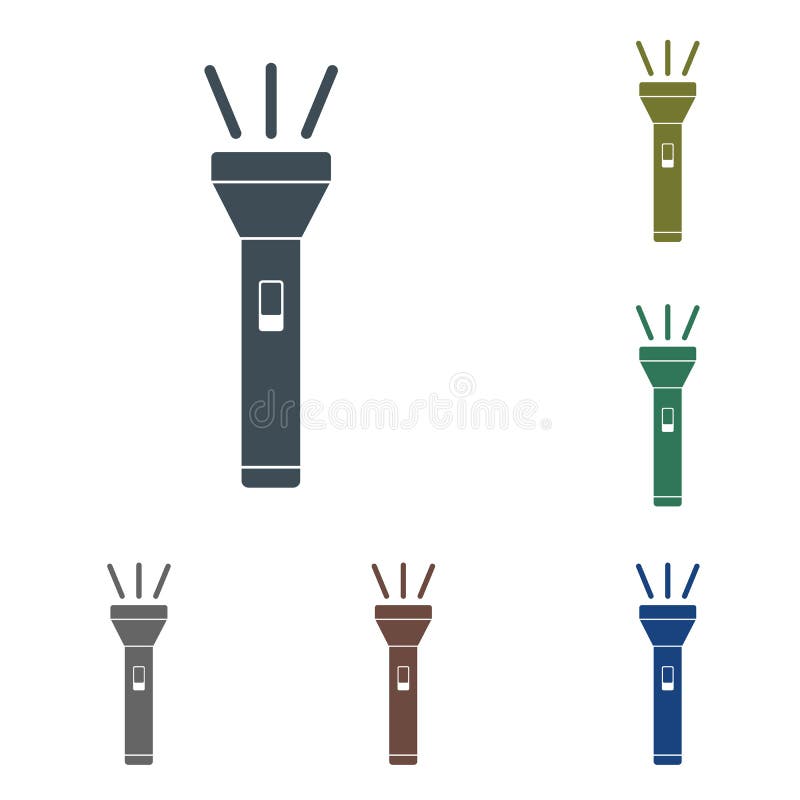 Flashlight Icon, Vector Isolated Illustration Stock Vector ...