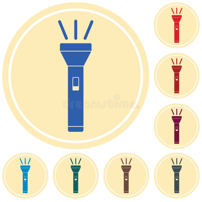 Flashlight Icon, Vector Isolated Illustration Stock Vector ...