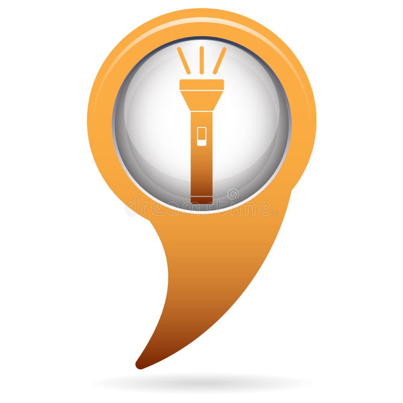 Flashlight Icon. Portable Torch Stock Vector - Illustration of logo ...