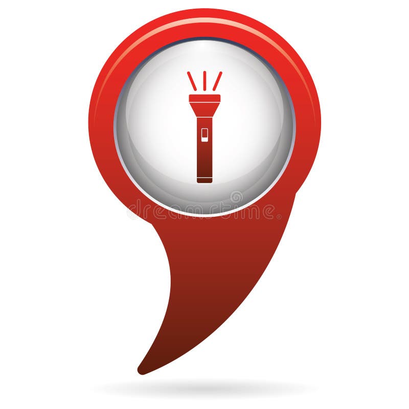 Flashlight Icon. Portable Torch Stock Vector - Illustration of sign ...