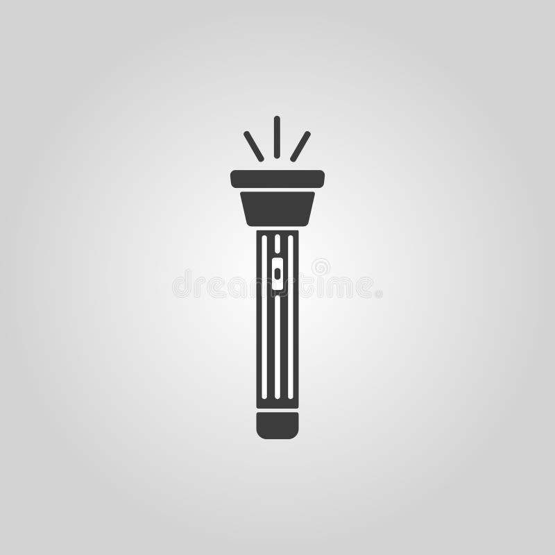 The Flashlight Icon. Torch Symbol Stock Vector - Illustration of design ...