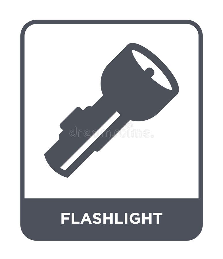 Flashlight Icon in Trendy Design Style. Flashlight Icon Isolated on ...