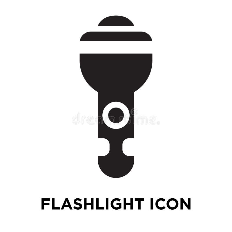 Flashlight Icon Vector Isolated on White Background, Logo Concept of ...
