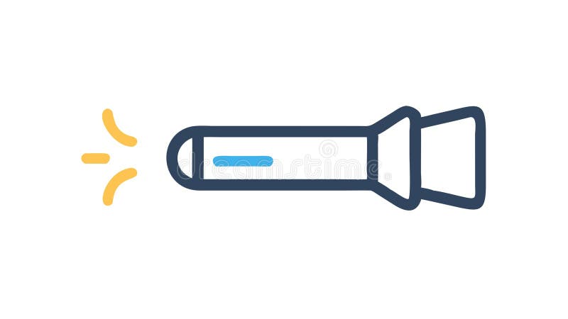 Flashlight Icon Vector, Light Illumination Symbol, Vector Design ...