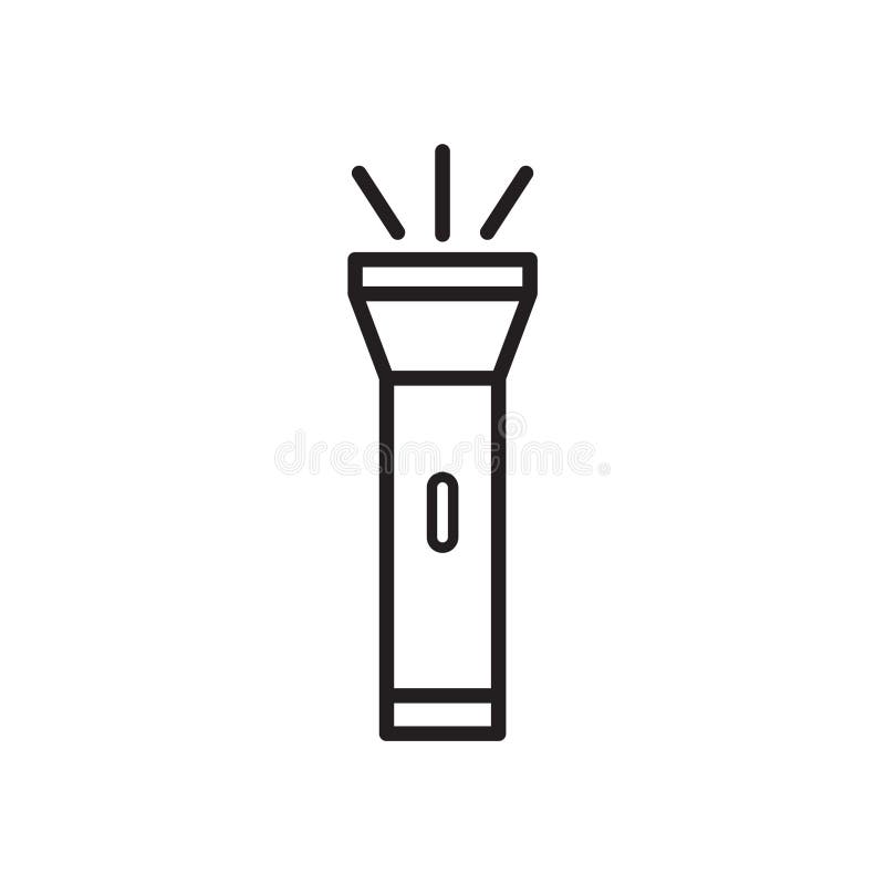 Flashlight Icon Vector Logo Design Template Stock Vector - Illustration ...
