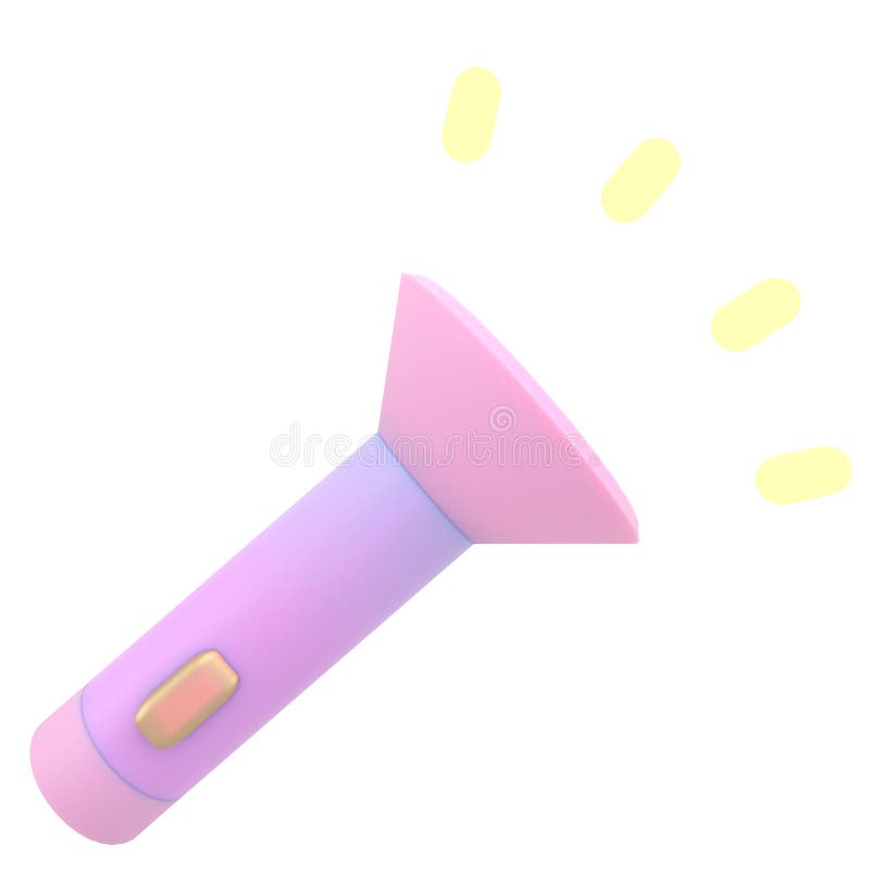 Flashlight and Light Beam. Electrical Torch Minimal Style. Analysis ...