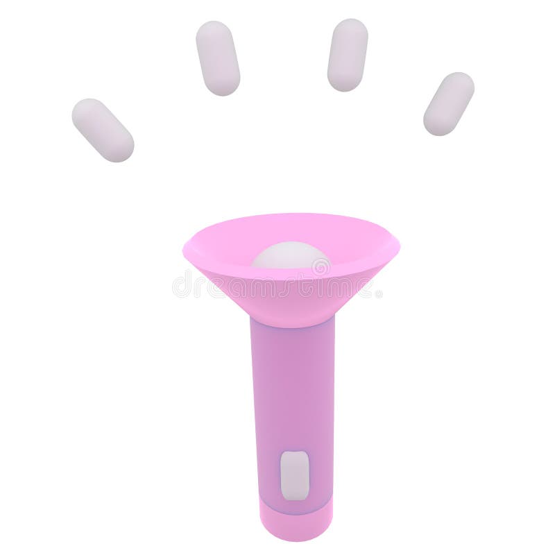 Flashlight and Light Beam. Electrical Torch Minimal Style. Analysis ...