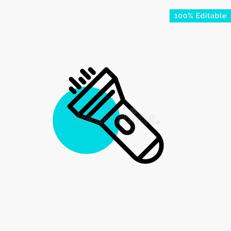 Flashlight, Light, Torch, Flash Turquoise Highlight Circle Point Vector Icon Stock Vector ...