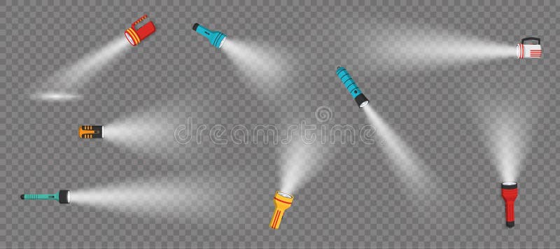 Flashlight Lighting, Spotlight. Stock Vector - Illustration of ...