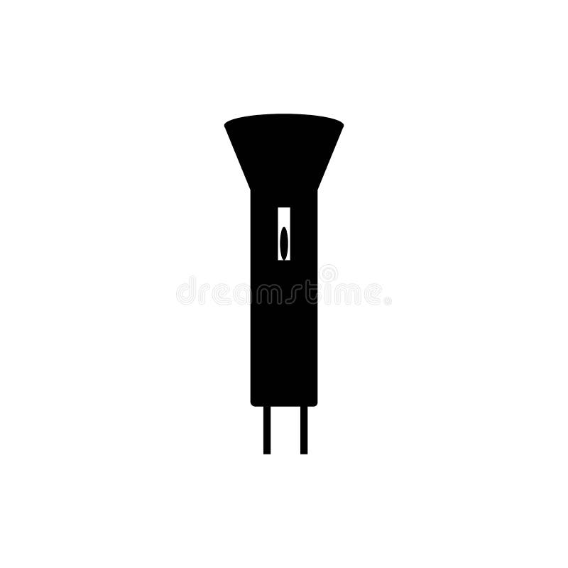 Flashlight Logo Vector Illustration Stock Vector - Illustration of lamp ...