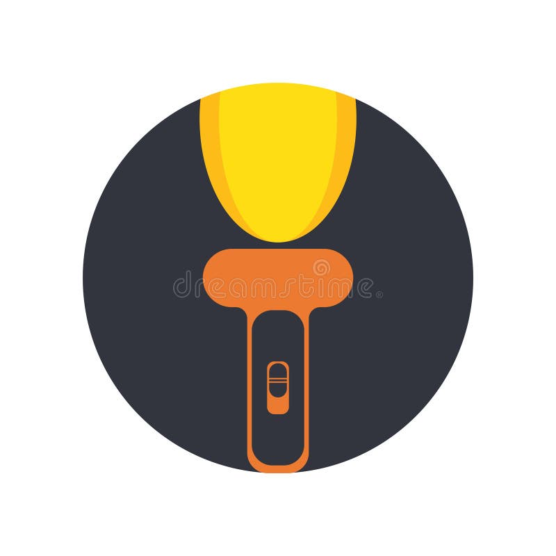 Flashlight Logo Template Icon Stock Vector - Illustration of vector, glass: 337750945