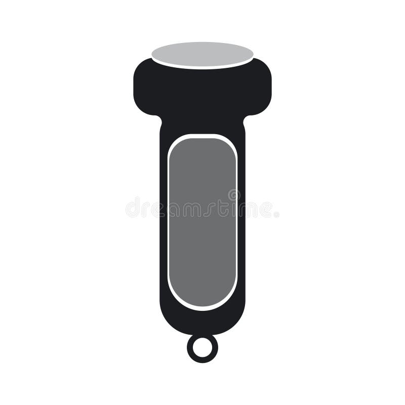 Flashlight Logo Template Icon Stock Vector - Illustration of front ...